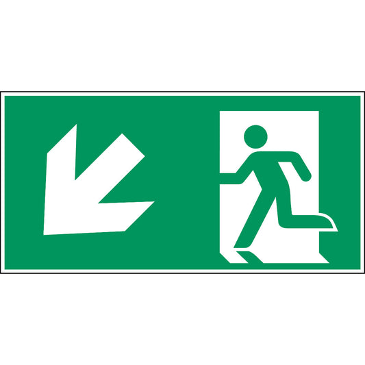 ISO Safety Sign - Emergency exit, left – TOOLMART
