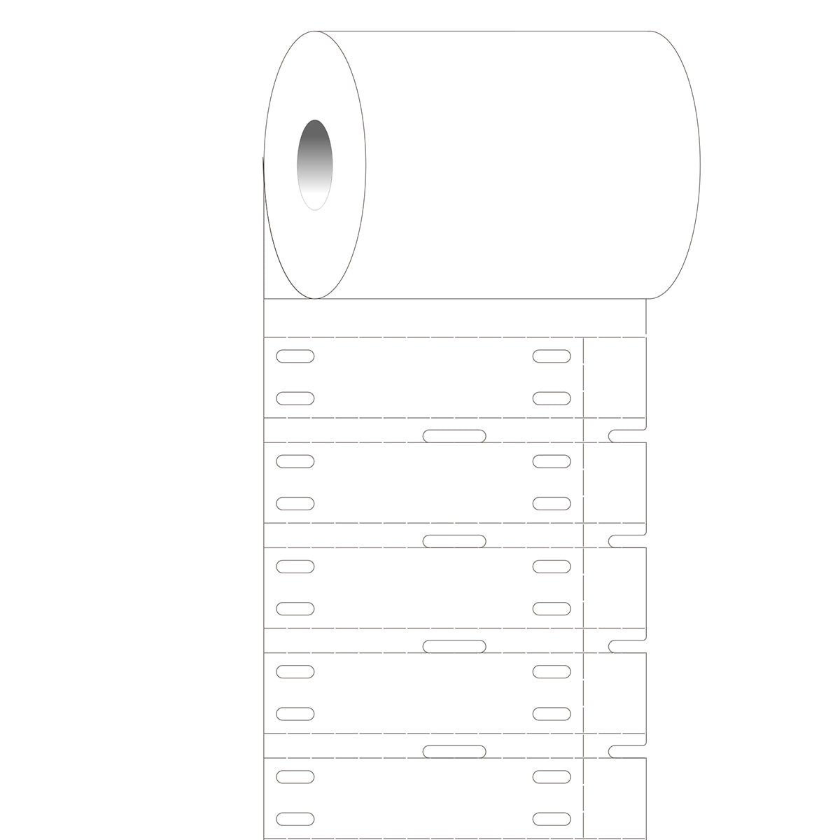 25 mm Small Core Polyethylene Tags – TOOLMART