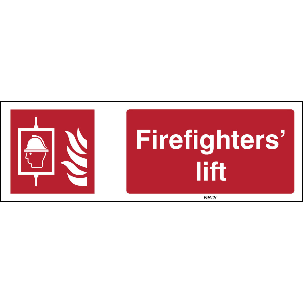 ISO Safety Sign - Firefighters’ lift – TOOLMART
