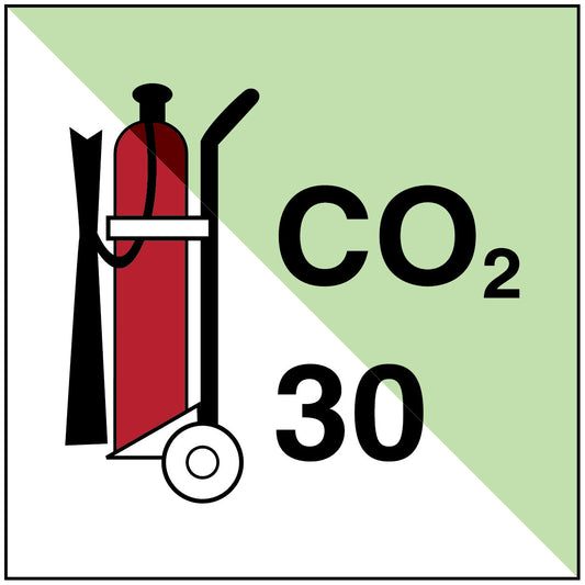 IMO - Wheeled fire extinguisher CO2,30 – TOOLMART