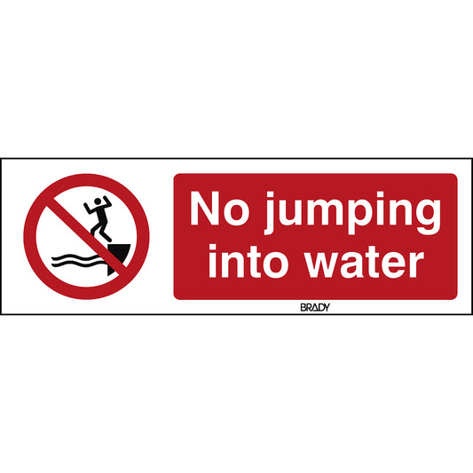 ISO Safety Sign - No jumping into water – TOOLMART