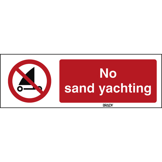 ISO Safety Sign - No sand yachting – TOOLMART