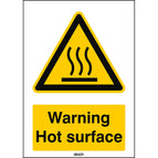 ISO Safety Sign - Warning, Hot surface – TOOLMART