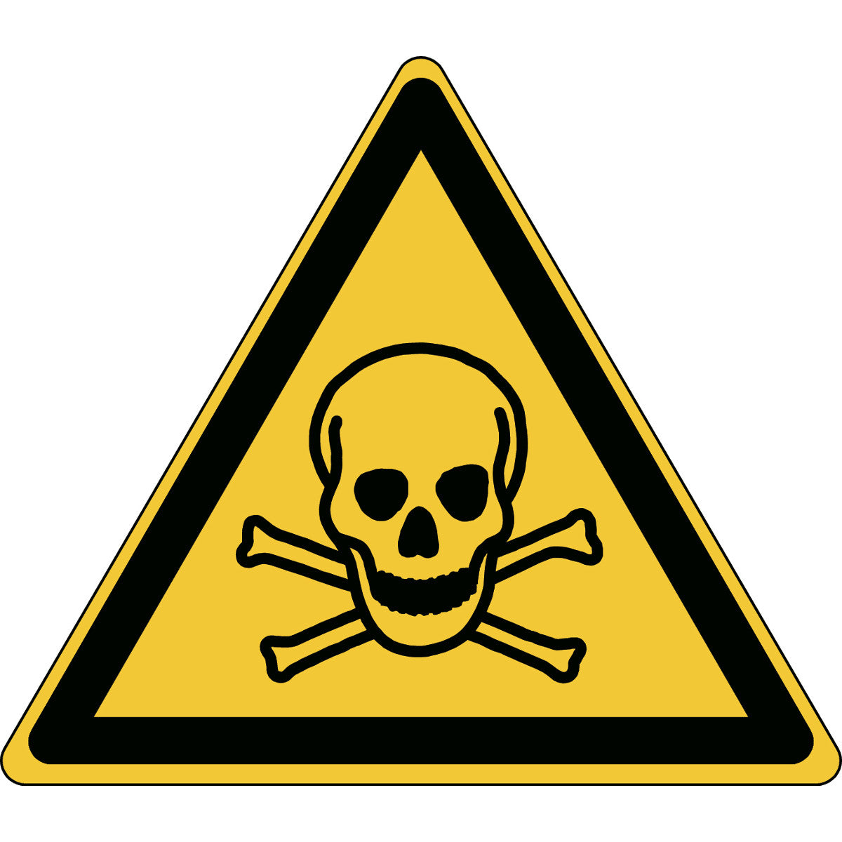 ISO Safety Sign - Warning, Toxic material – TOOLMART